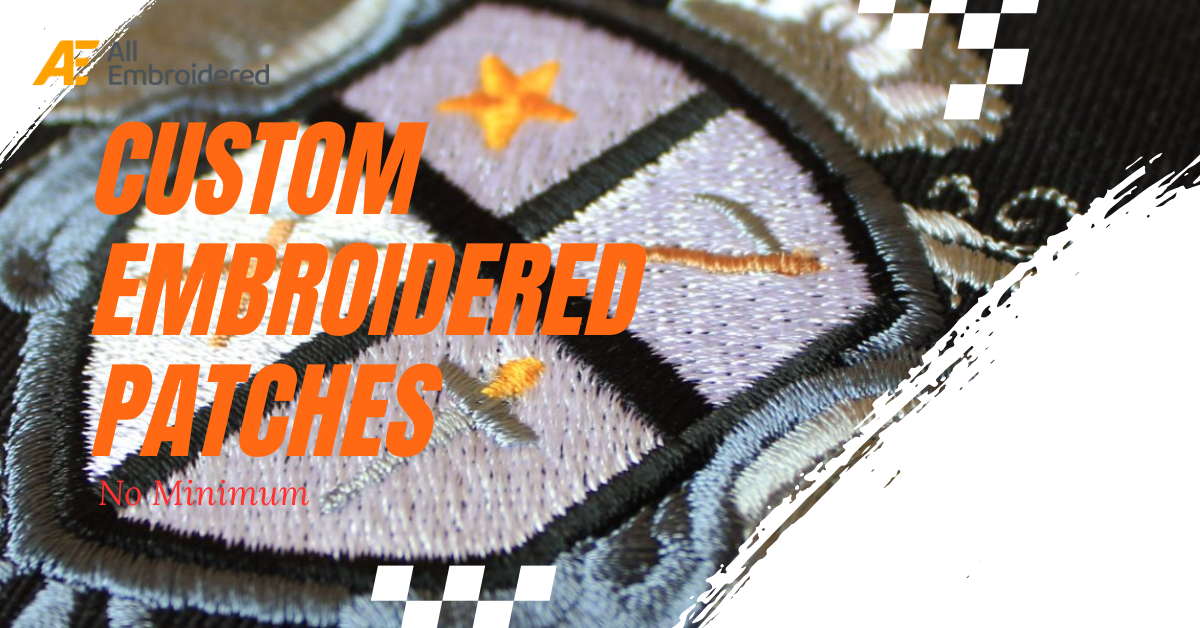 No Minimum Custom Embroidered Patches for Individuals and Small Groups - All Embroidered
